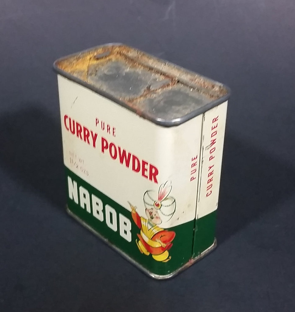 1950s Nabob Foods Vancouver Pure Curry Powder Spice Tin - Still has pr ...