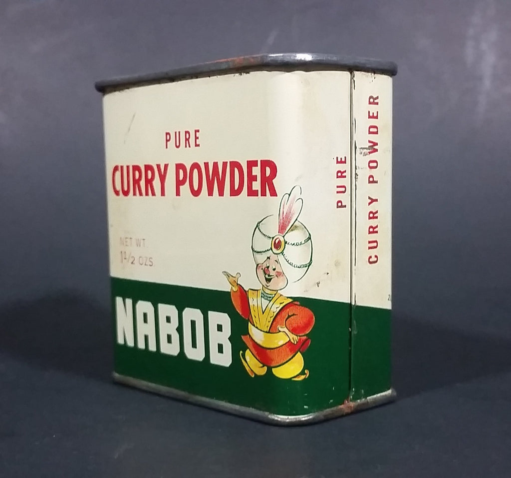 1950s Nabob Foods Vancouver Pure Curry Powder Spice Tin - Still has pr ...