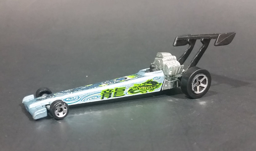 1992 Hot Wheels Top Fuel Dragon Wagon Blue Grey Dragster Diecast Toy C ...