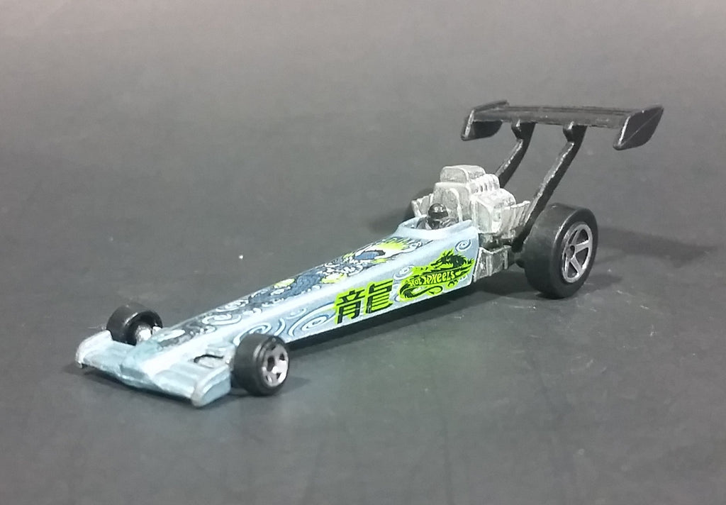 1992 Hot Wheels Top Fuel Dragon Wagon Blue Grey Dragster Diecast Toy C ...