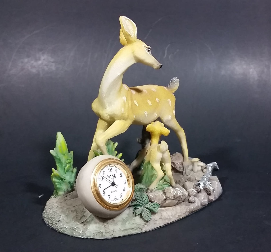 Vintage Mira Quartz Decorative Mother Deer and Baby Fawn Mantle Desk C ...