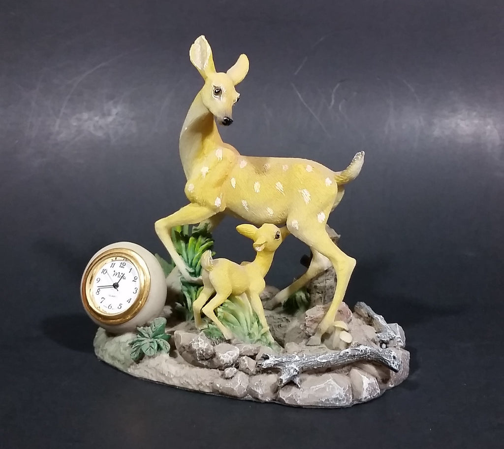 Vintage Mira Quartz Decorative Mother Deer and Baby Fawn Mantle Desk C ...