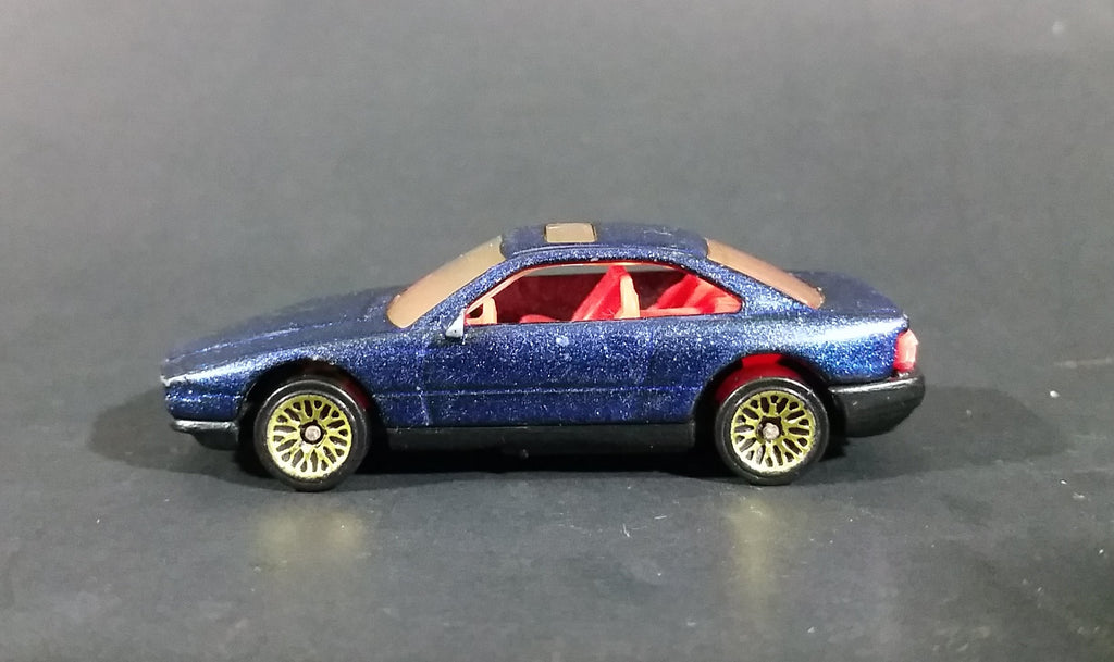 1994 Hot Wheels BMW 850i Metallic Dark Blue Die Cast Toy Car Vehicle ...