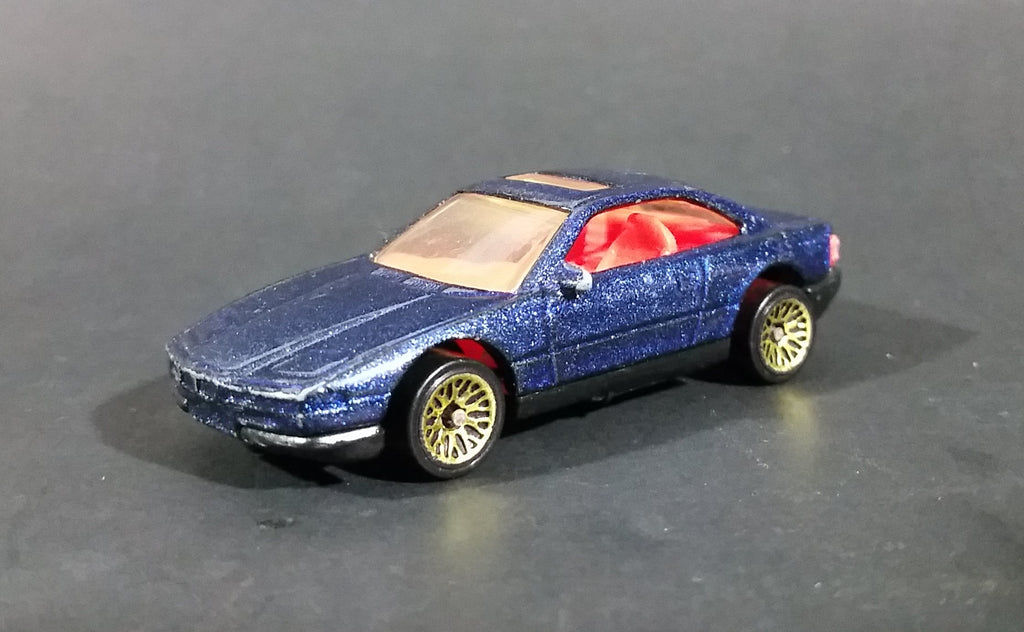 1994 Hot Wheels BMW 850i Metallic Dark Blue Die Cast Toy Car Vehicle ...