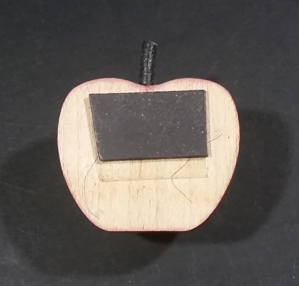Red Apple Shaped Wooden Fridge Magnet – Treasure Valley Antiques ...