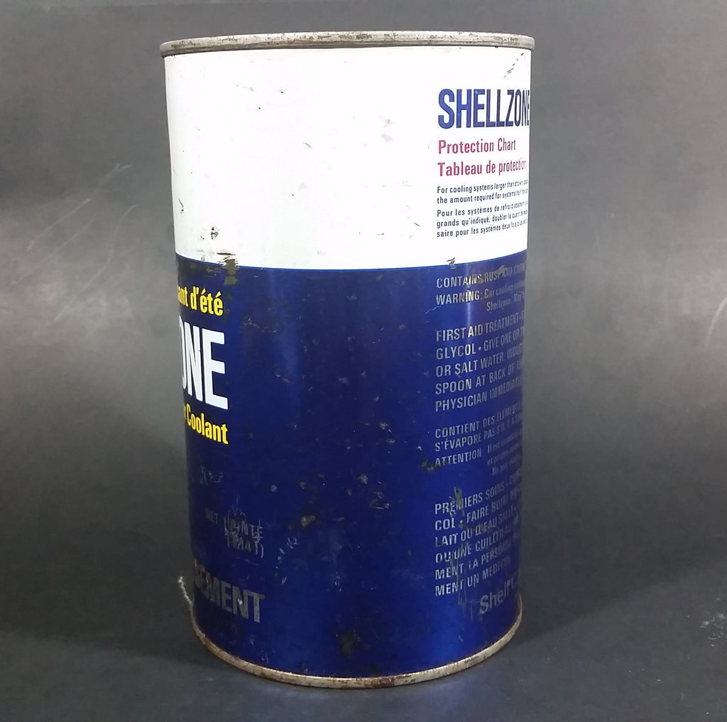 Vintage Shell Shellzone Anti-Freeze Anti-Gel Coolant 1 Quart Can - EMP ...