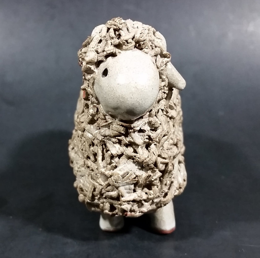 Vintage Red Clay Detailed Grey Sheep Figurine – Treasure Valley ...