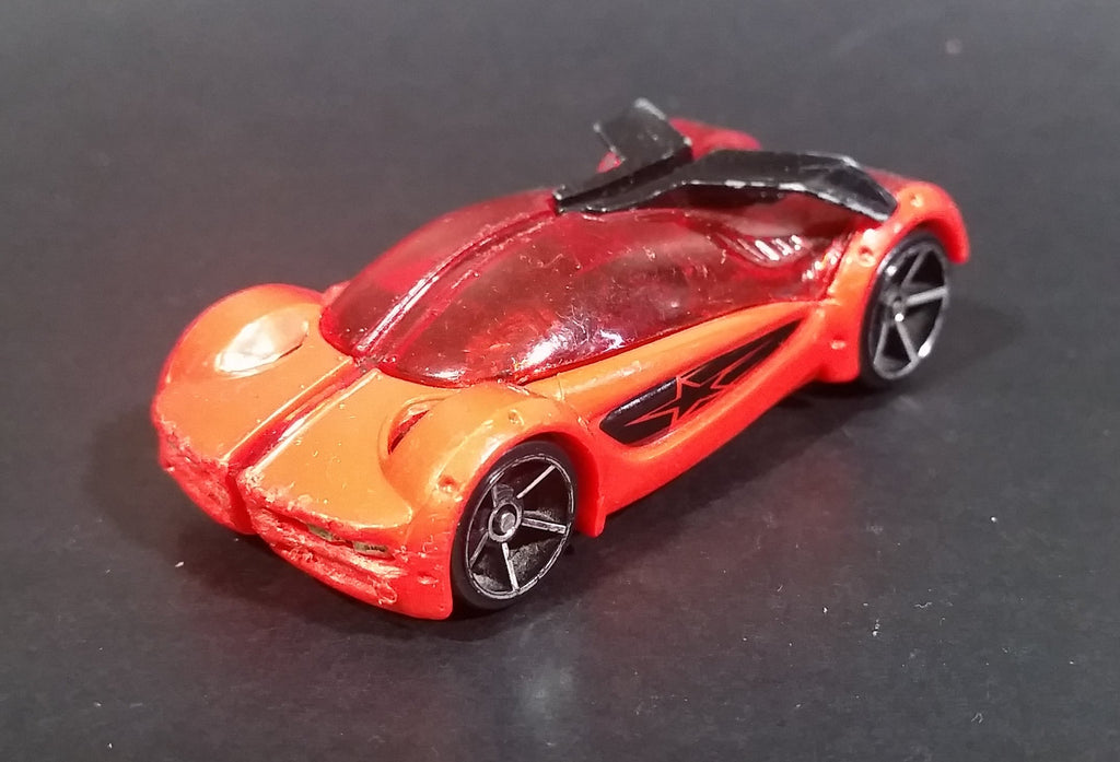 2011 Hot Wheels AcceleRacers Iridium Orange Red Die Cast Toy Car Vehic ...