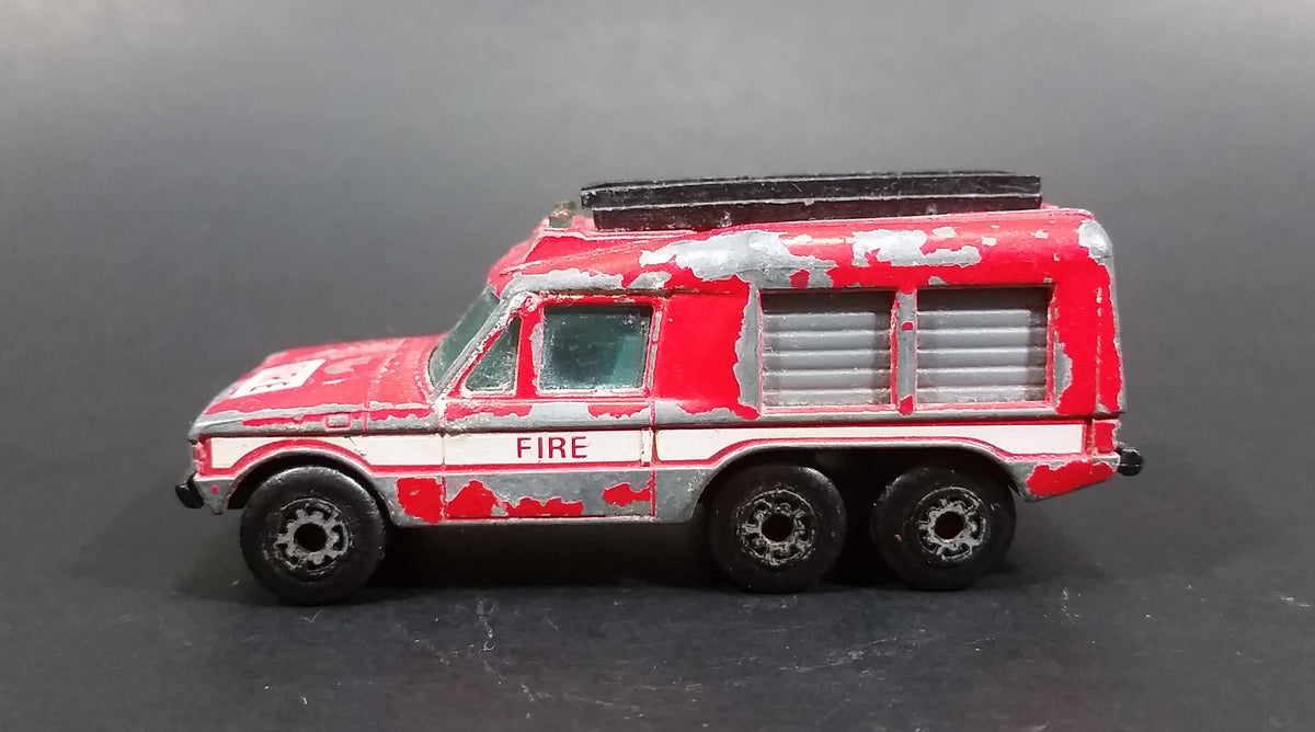 1983/84 Matchbox Carmichael Commando Red Fire Truck Die Cast Toy Car E ...