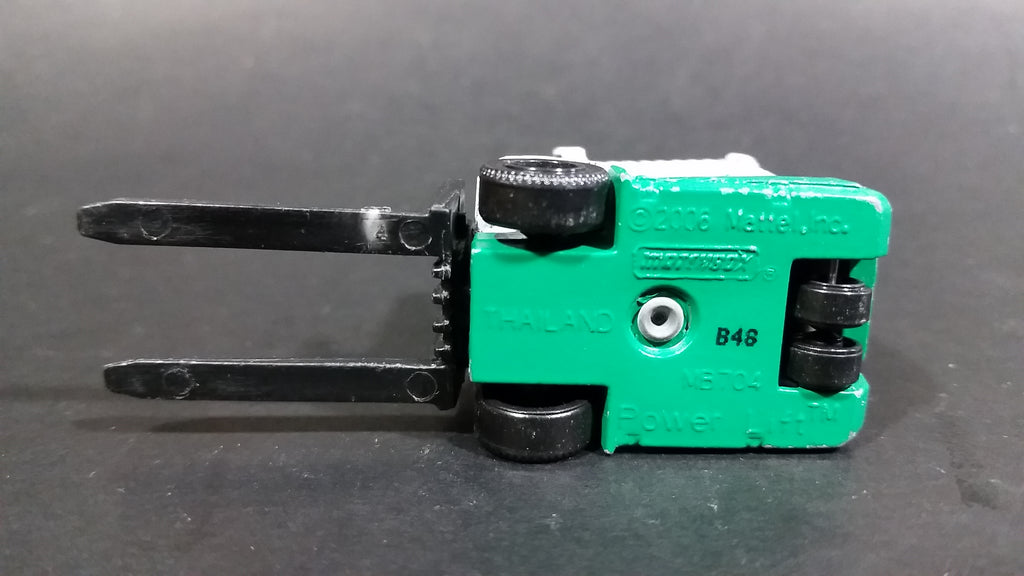 2010 Matchbox Power Lift 2000 Fork Lift Green White Die Cast Toy Car W ...
