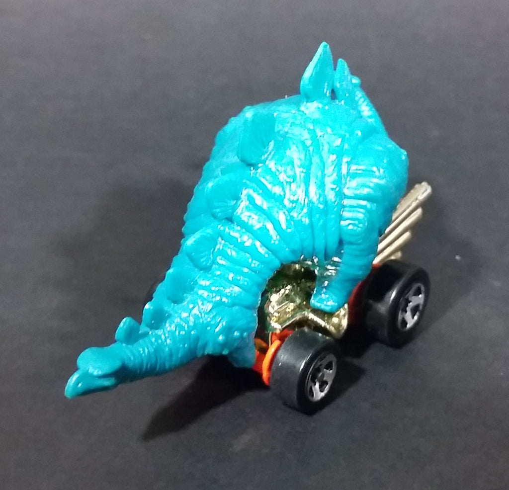 1998 Hot Wheels Speed-A-Saurus Stegosaurus Dinosaur Blue Turquoise Die ...