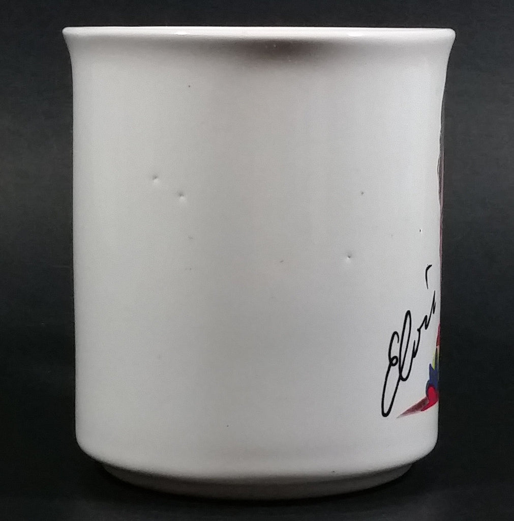 Vintage Elvis Presley in Hawaiian Clothing Wearing a Lei White Ceramic ...