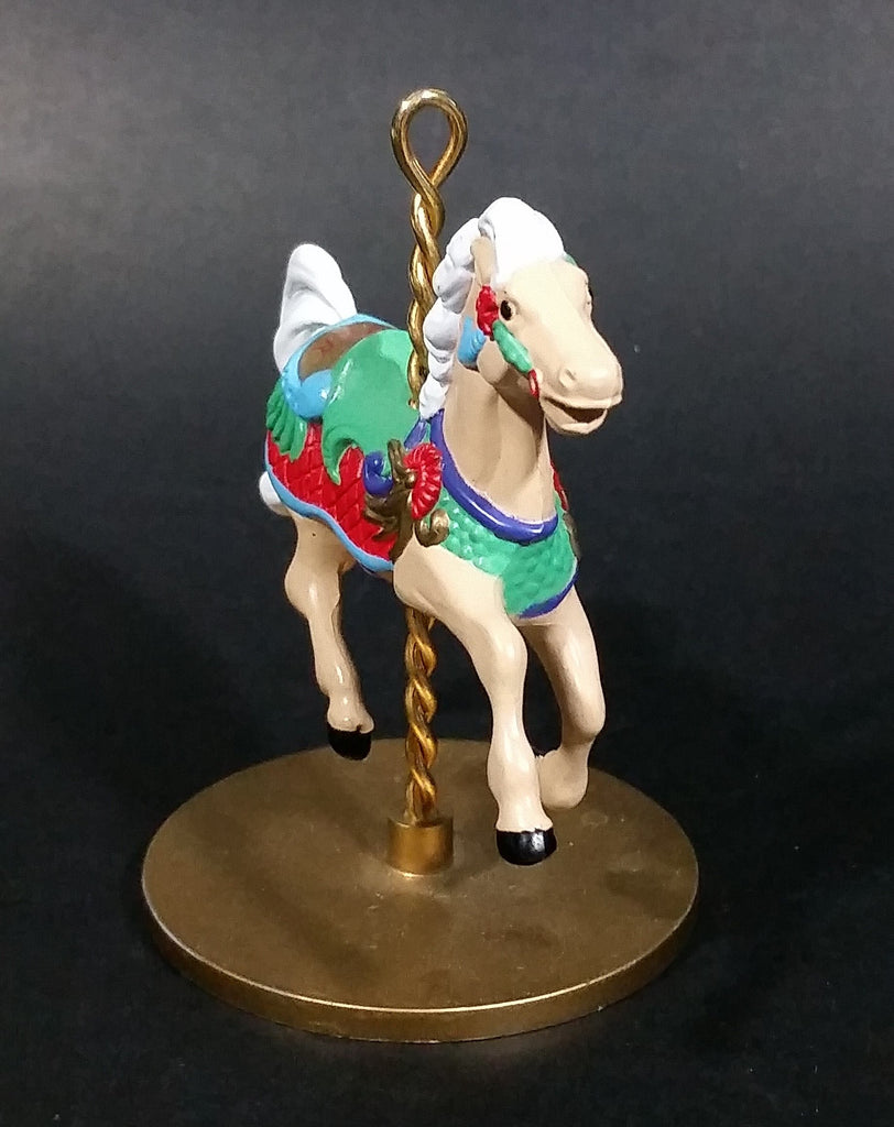 1989 Hallmark Cards 3" Carousel Horse "Ginger" 4/4 Decorative Christma ...