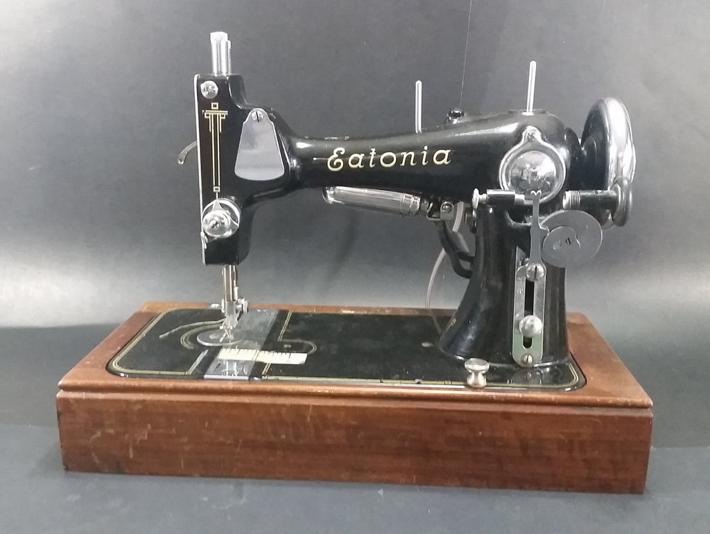 Rare Antique Hamilton Beach Eatonia "Eatons" Black Sewing Machine with ...
