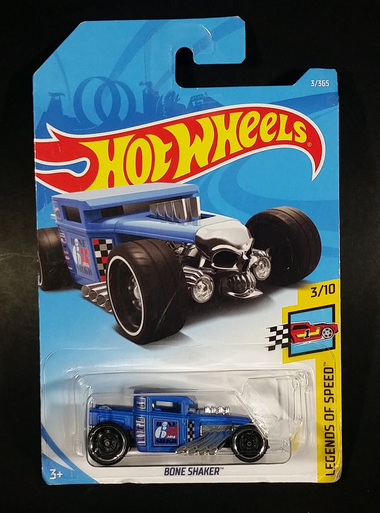 2018 Hot Wheels Legends of Speed Bone Shaker Blue Die Cast Toy Car Veh ...