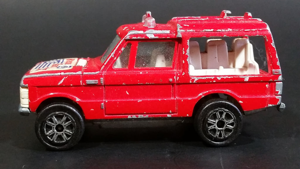 1980 Majorette Range Rover Rescue Team Red No. 246 1/60 Scale Die Cast ...