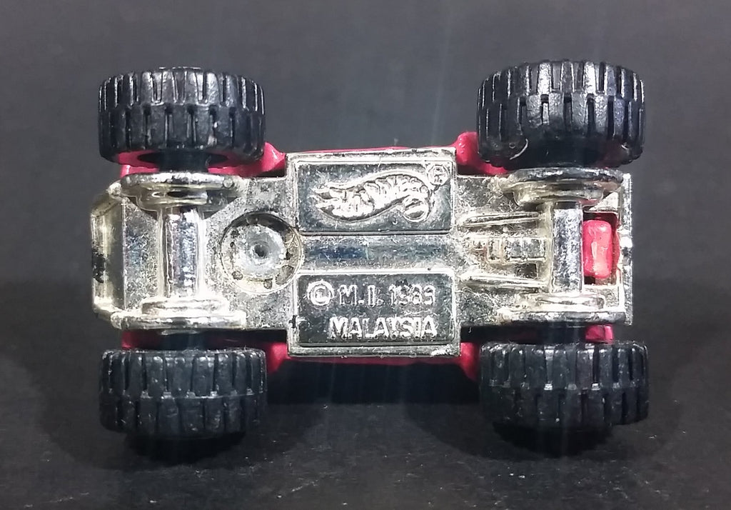 1988 Hot Wheels Color Racers VW Volkswagen Bug Pink Micro Tiny Die Cas ...