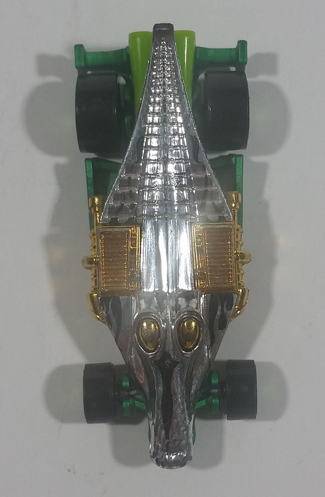 2013 Hot Wheels Chrome Racers Croc Rod Chrome Lime Green Gold Die Cast ...