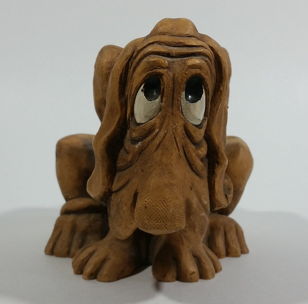 Very Rare Vintage 1983 Alpha Rez Co. Brown Hound Dog with Red Collar D ...