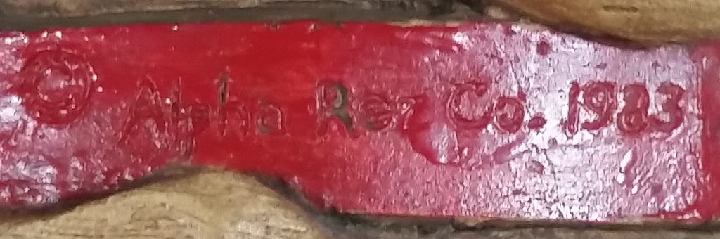 Very Rare Vintage 1983 Alpha Rez Co. Brown Hound Dog with Red Collar D ...