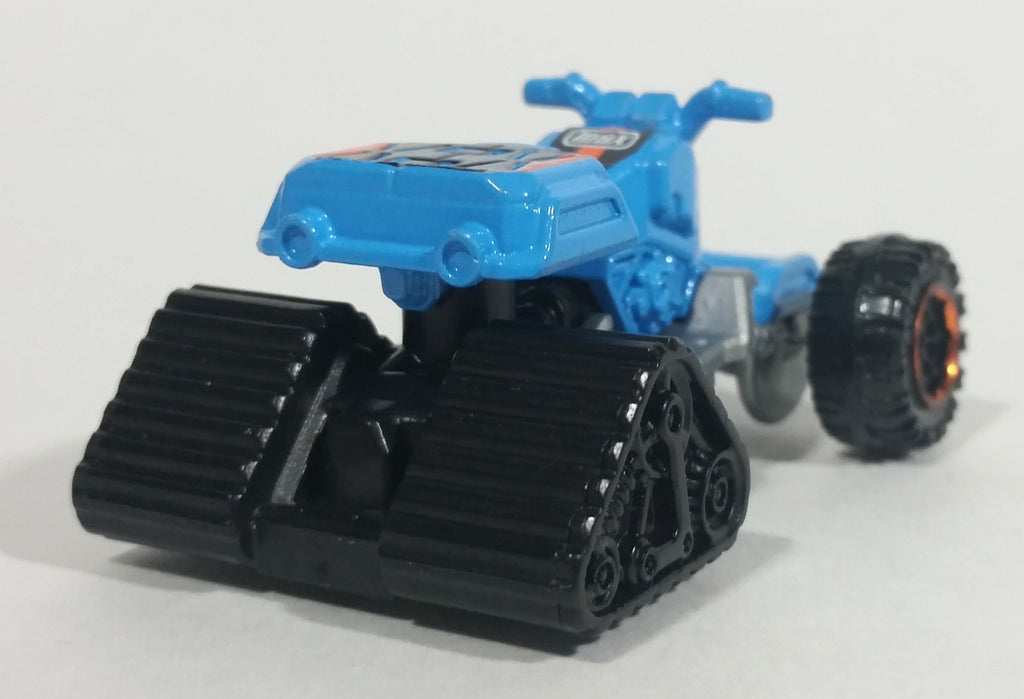 2015 Matchbox Lineup Moto Tracker Blue Die Cast Toy Car ATV Tracked Qu ...