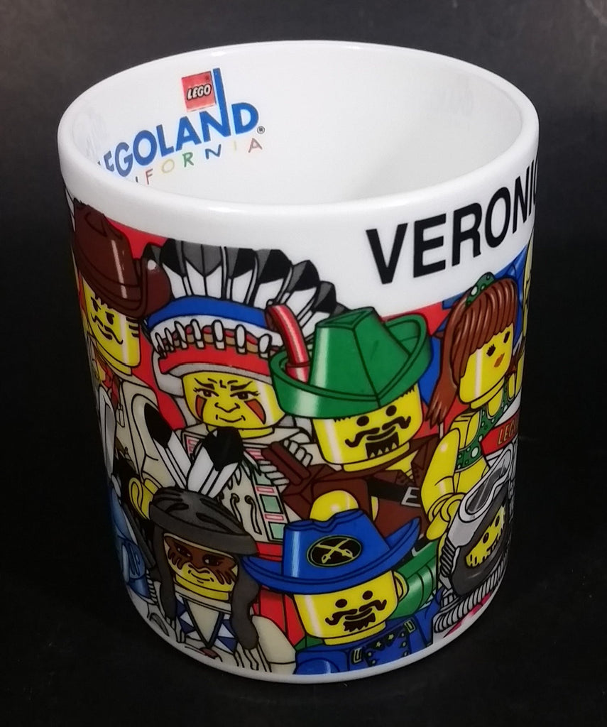 1998 Legoland California "Veronica" Lego Toy Themed Ceramic Coffee Mug ...