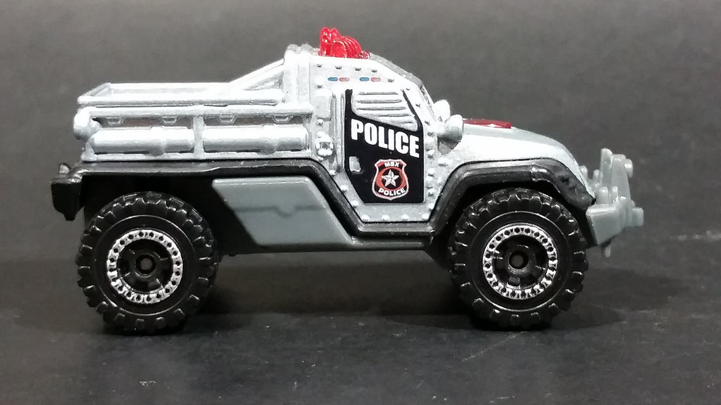 2014 Matchbox Heroic Rescue Road Raider MBX Police Silver Black Die Ca ...