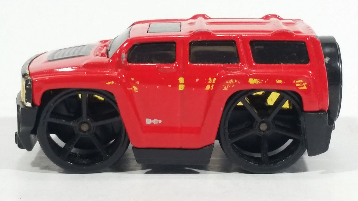 2007 Hot Wheels Hummer Team Hummer H3 Red w/ Gold Grill Die Cast Toy C ...