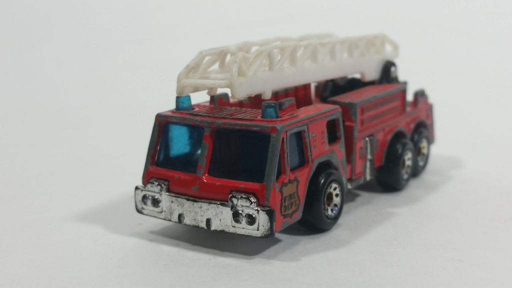 1982 Matchbox Fire Engine Ladder Truck Red Die Cast Toy Car Emergency ...