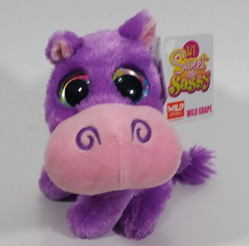 Wild Republic Li'l Sweet and Sassy Wild Grape Purple Hippopotamus Hipp ...