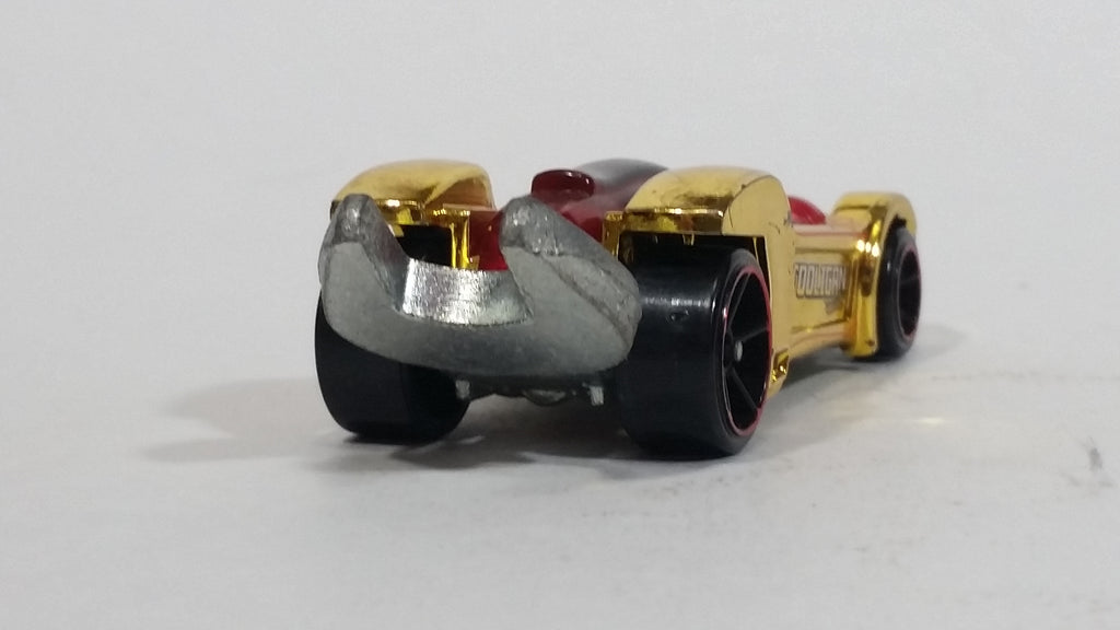 2010 Hot Wheels Tooligan Gold Chrome Red Die Cast Toy Tool Wrench Car ...