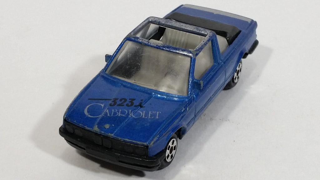 Vintage Unknown Brand BMW 323L Cabriolet Blue Die Cast Toy Car Vehicle ...