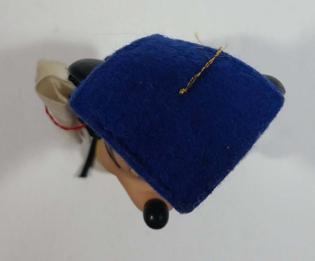 Vintage Mickey Mouse Graduation with Diploma and Cap 5" Tall Plastic R ...