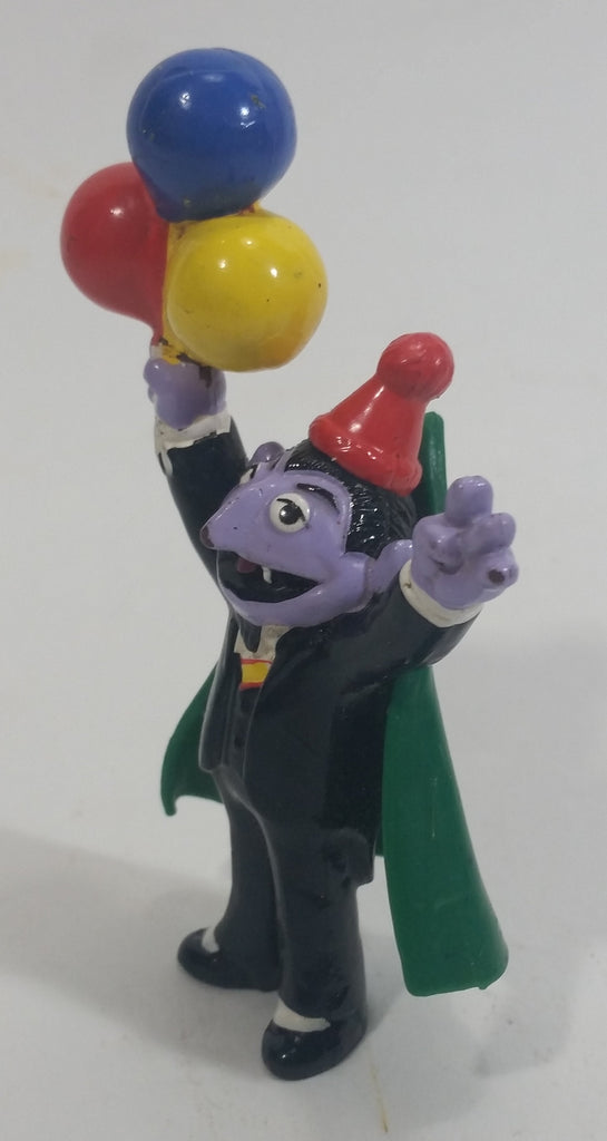 Applause Muppets Count Von Count Holding Balloons Toy 3 3/4" PVC Toy F ...