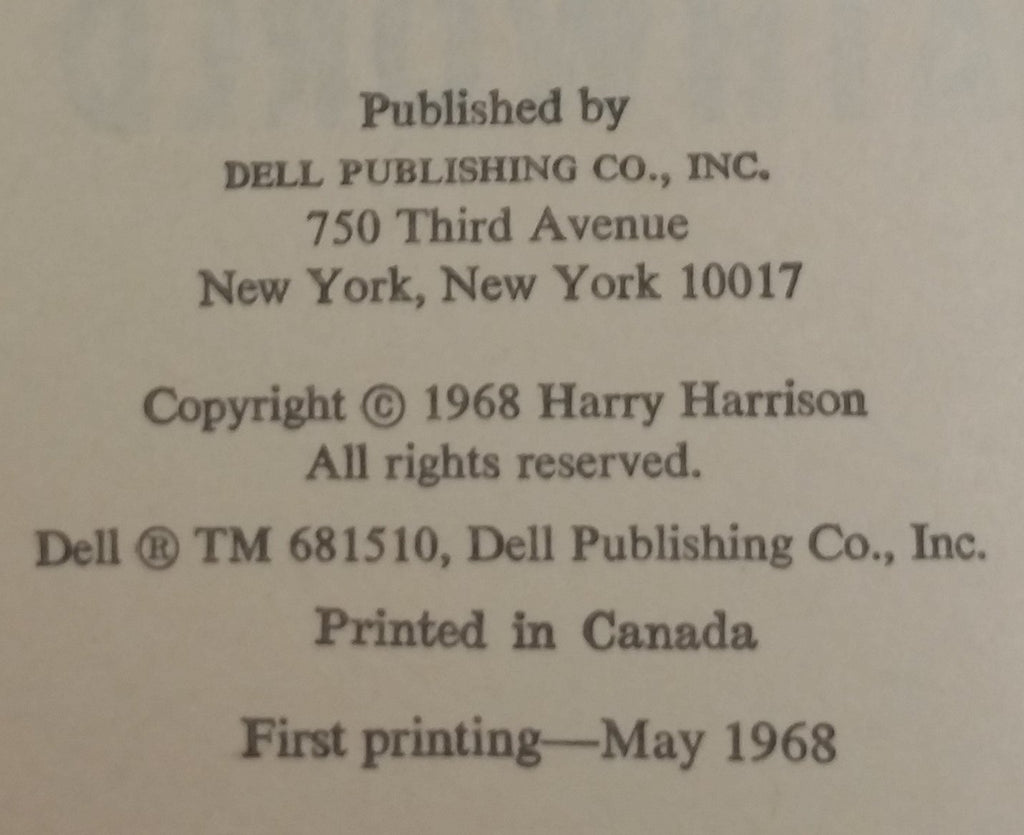 Vintage 1968 Deathworld 3 First Edition Science Fiction Novel Book By ...