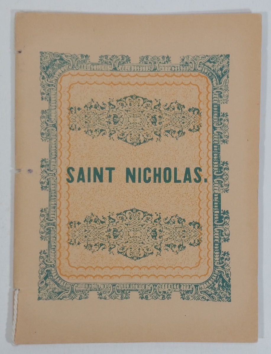 Antique Re-creation of 1849 Illustrated Edition of Saint Nicholas. Sma ...