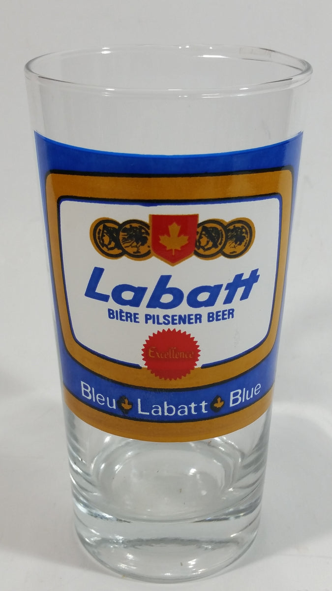 Vintage Labatt's Blue Pilsner Beer Biere 5 1/2" Drinking Tumbler Glass ...