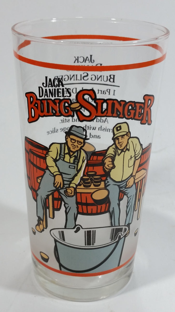 Vintage Jack Daniel's Bung Slinger 5 1/4" Drinking Tumbler Highball Gl ...