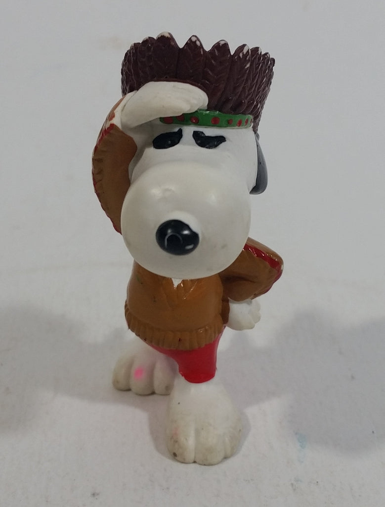 Vintage United Features Peanuts Snoopy Native Indian Aboriginal PVC To ...