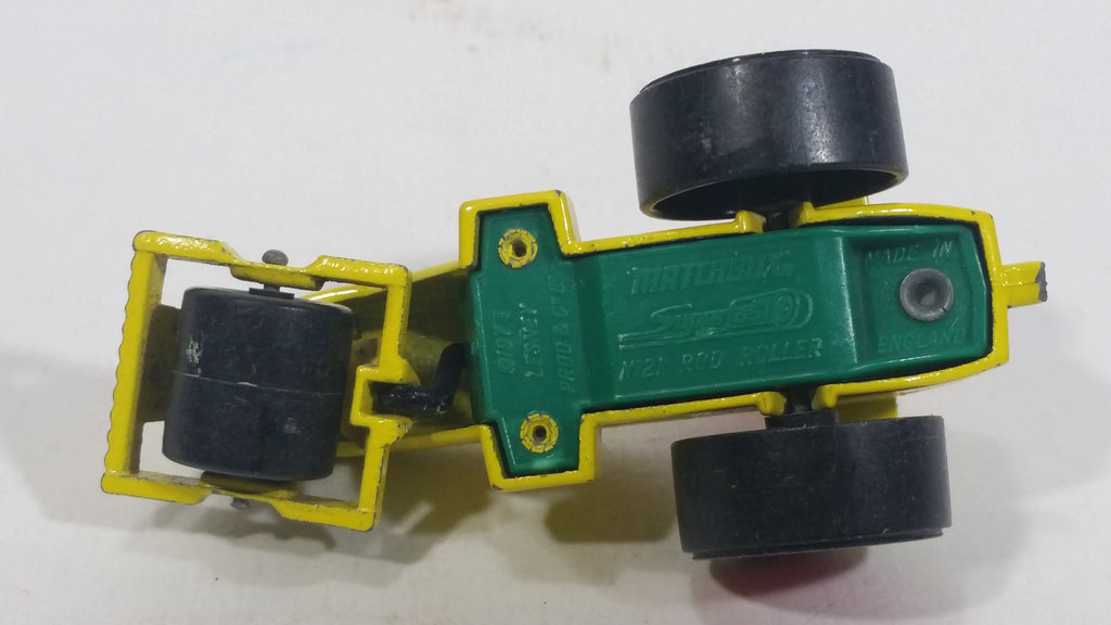 Vintage 1973 Lesney Matchbox Superfast Rod Roller No. 21 Yellow Die Ca ...