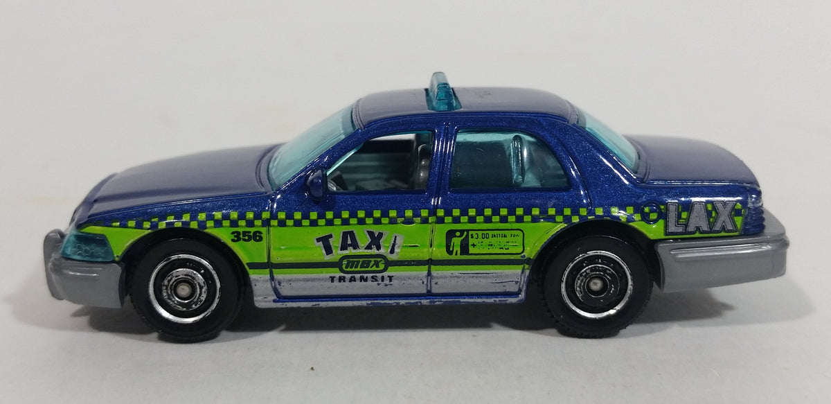 2016 Matchbox City 2006 Ford Crown Victoria LAX Taxi Blue Die Cast Toy ...