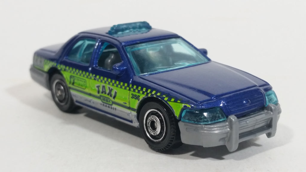 2016 Matchbox City 2006 Ford Crown Victoria LAX Taxi Blue Die Cast Toy ...