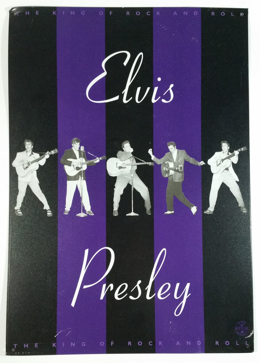 1998 EPE Elvis Presley The King of Rock and Roll Purple and Black 11 3 ...