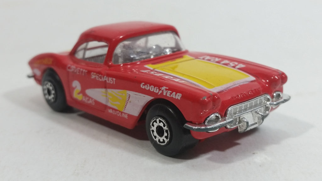 1986-87 Matchbox 1962 Corvette Red Die Cast Toy Classic Car Vehicle ...
