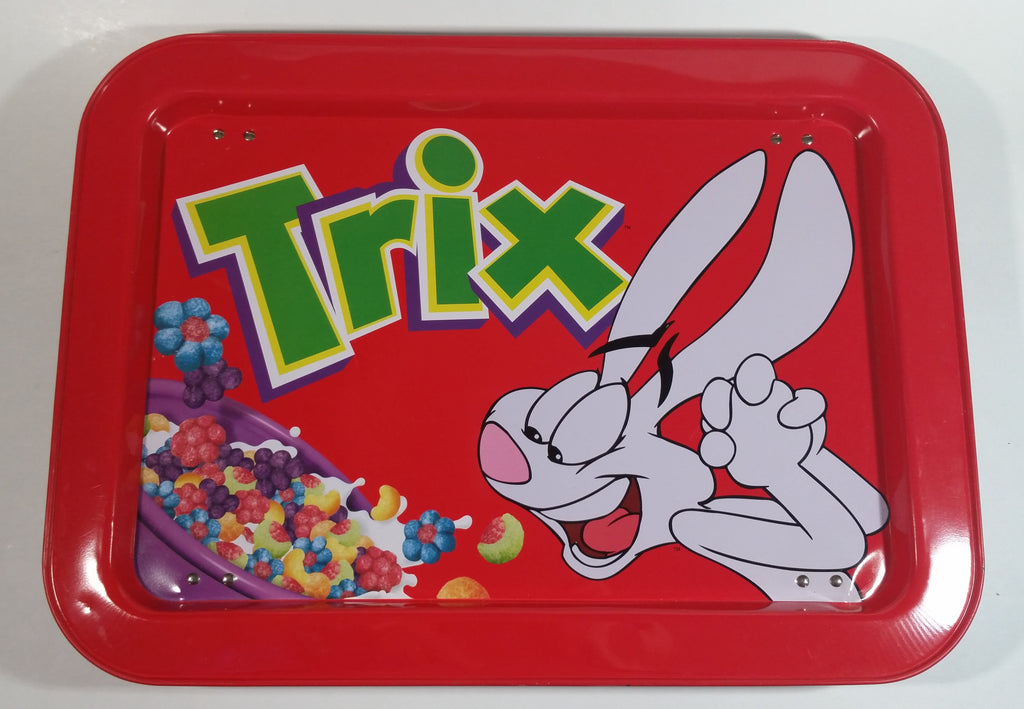 Trix Breakfast Cereal with Silly Rabbit Mascot Red Dinner Lunch Fold O ...