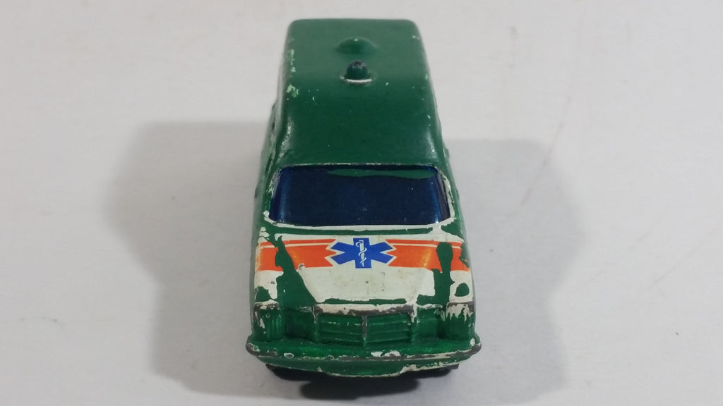Vintage Corgi Mercedes Benz 2200 Binz Ambulance White Painted Green Di ...