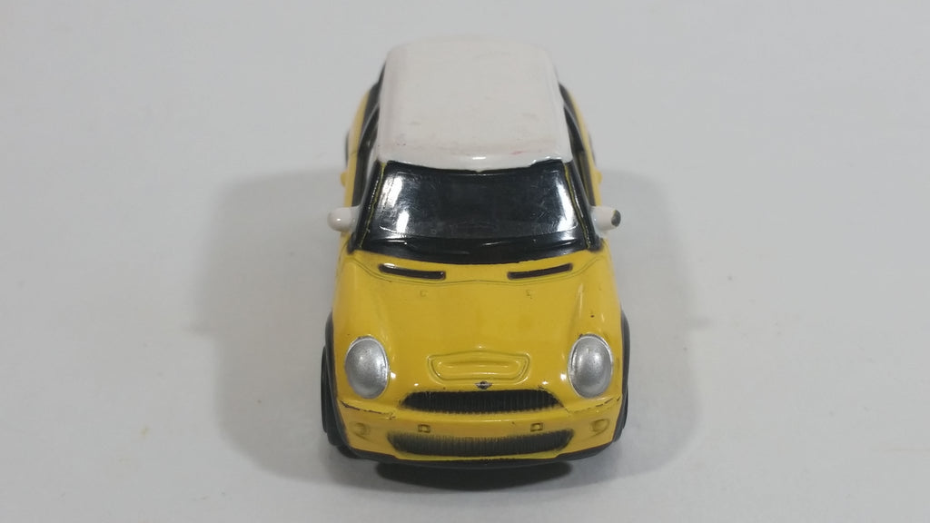 HTI BMW Mini Cooper S Yellow and White Die Cast Toy Car Vehicle ...