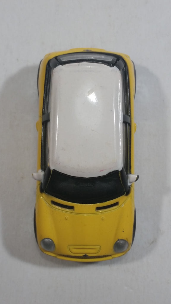 HTI BMW Mini Cooper S Yellow and White Die Cast Toy Car Vehicle ...