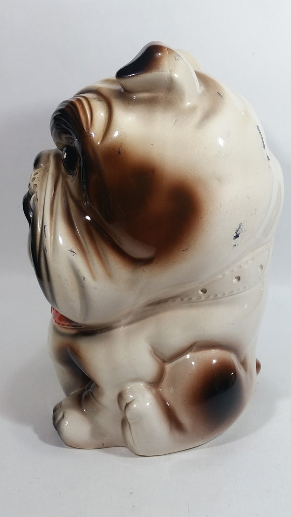 10" Tall Ceramic Bulldog Dog Coin Bank - Made in Taiwan – Treasure ...