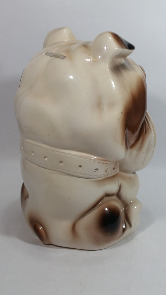 10" Tall Ceramic Bulldog Dog Coin Bank - Made in Taiwan – Treasure ...
